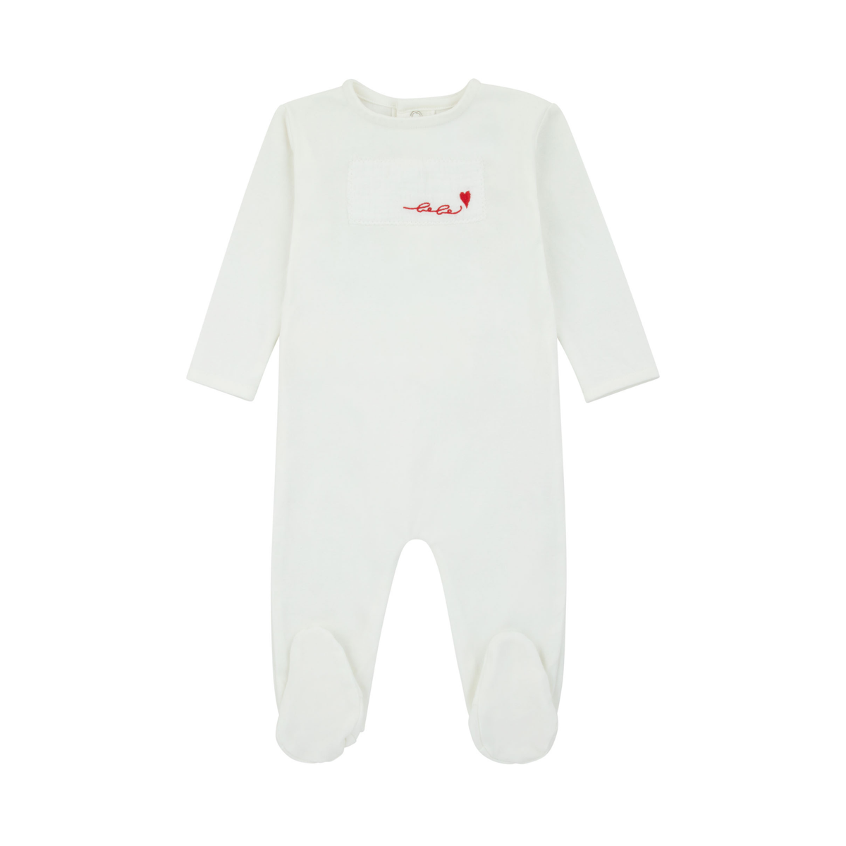 Girls Muslin Patch Footie – Bebe Kangaroo