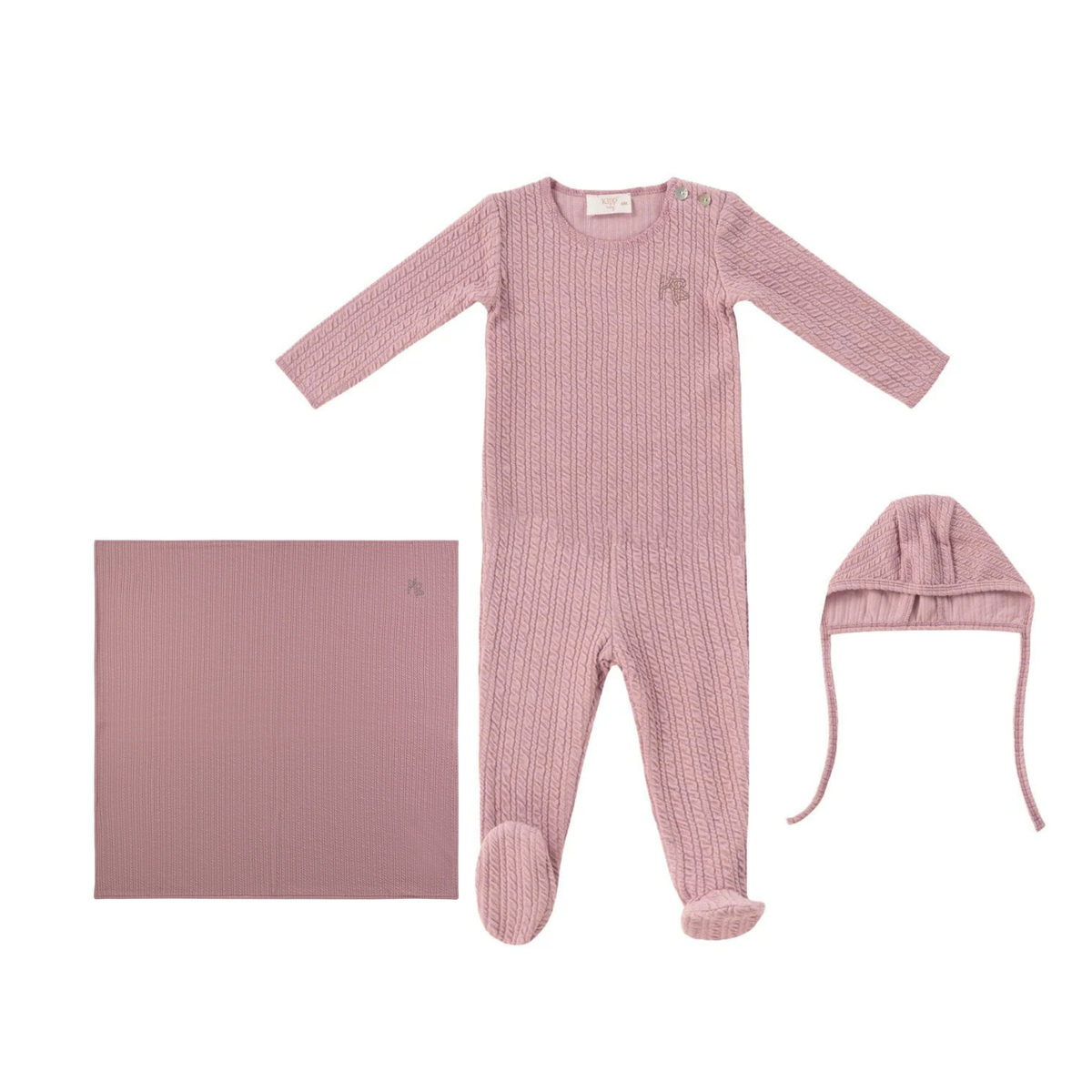Pink Cable Knit Layette Set – Bebe Kangaroo