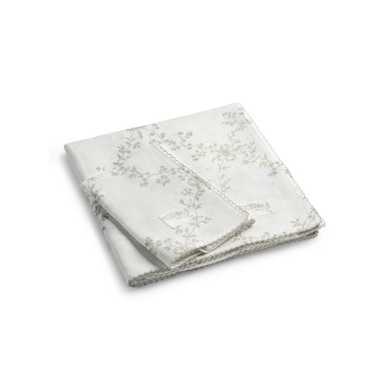 Taupe Latice Swaddle & Burp Cloth Set – Bebe Kangaroo