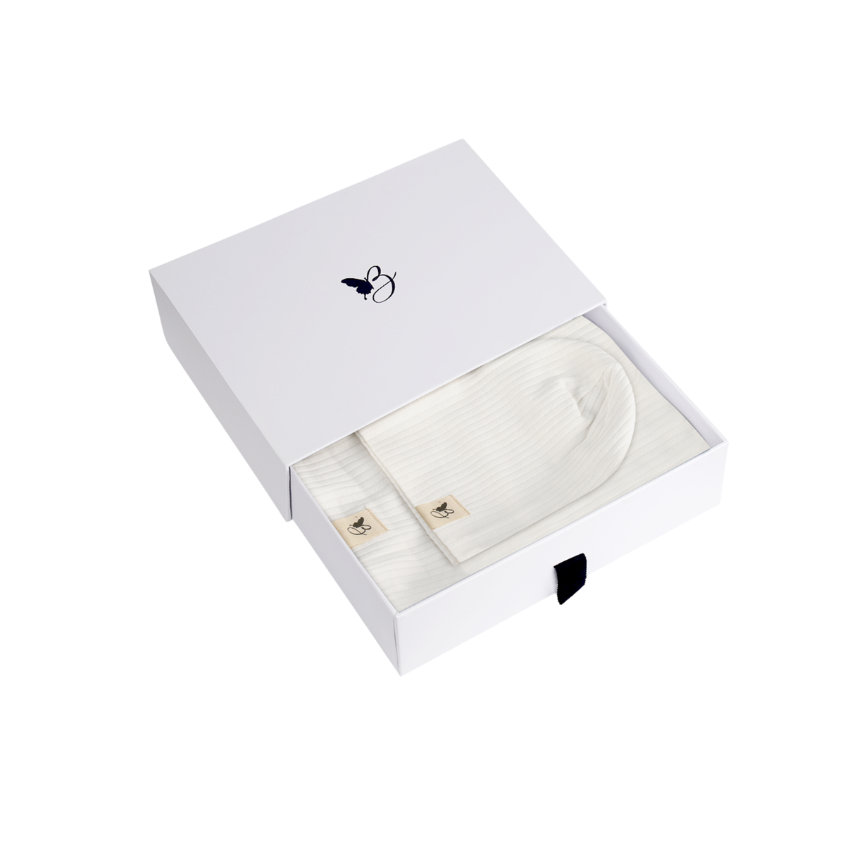 White baby Rib Swaddle Set – Bebe Kangaroo