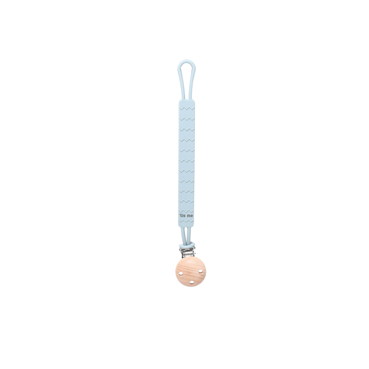 Light Blue Silicone Pacifier Clip – Bebe Kangaroo